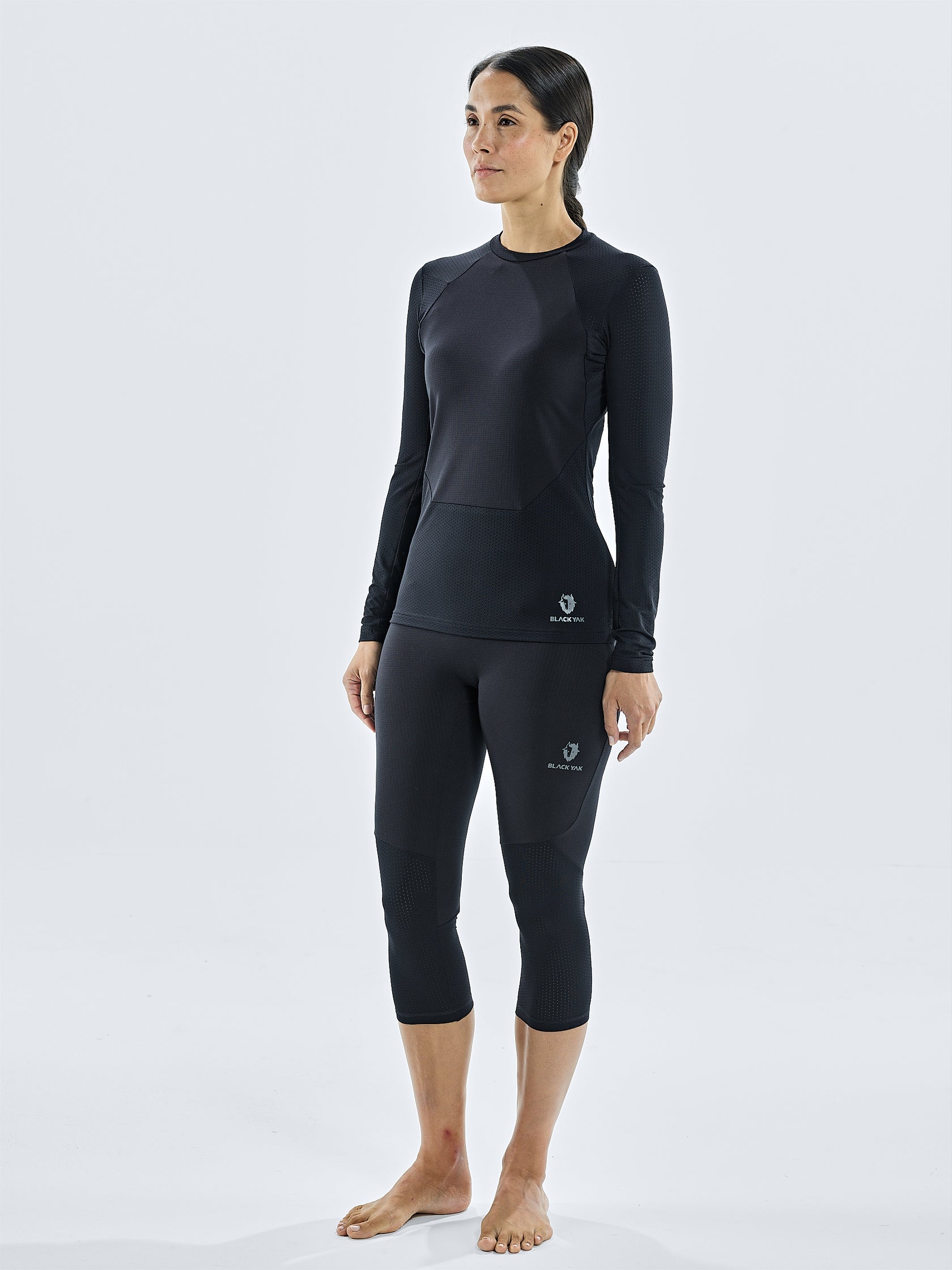 WOMEN'S CHAMAR FLEECE BASELAYER 3/4 TIGHT – BLACKYAK Shop